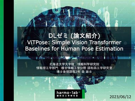 Dlゼミ Vitpose Simple Vision Transformer Baselines For Human Pose