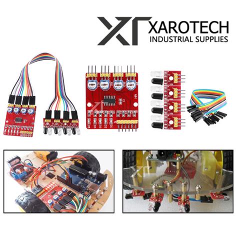 Channel Infrared IR Line Track Follower Sensor Module Obstacle Avoidance PCB Shopee Malaysia
