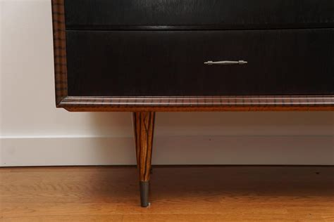 Mid Century Modern Faux Zebra Wood Dresser For Sale At 1stdibs Zebra