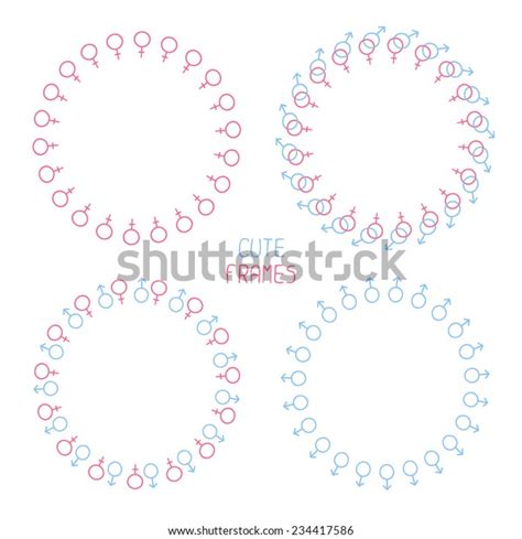 Sexual Orientation Iconssymbolsign Flat Style Gender Stock Vector