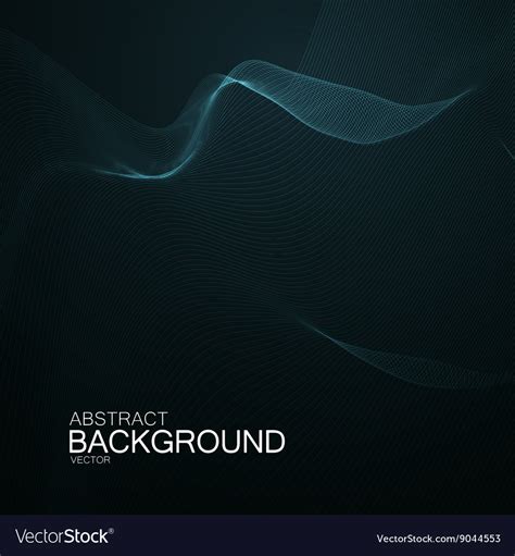 3d Abstract Digital Wave Royalty Free Vector Image