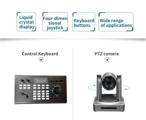 Camera Control Keyboard Network ONVIF VISCA Pelco D P Protocol Joystick Console POE RS422 RS485