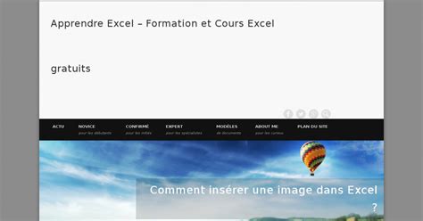 Site Dapprentissage Du Tableur Microsoft Excel Pas à Pas