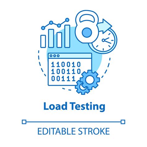 Load Testing Turquoise Concept Icon Software Development Idea Thin