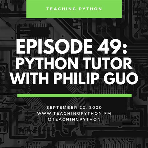 Python Tutor With Philip Guo Teaching Python Audiobook Himalaya