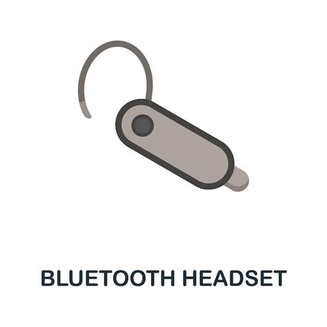 Premium Vector Bluetooth Headset Flat Icon Color Simple Element From Phone Accessories