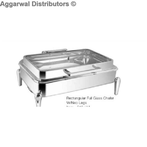 Rectangular Full Glass Chafing Dish With Neo Legs 10ltr Horeca247
