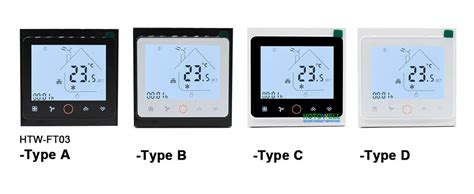 4 Pipe Fan Coil Thermostat Keycard Modbus Protocol Remote Control Room Thermostat