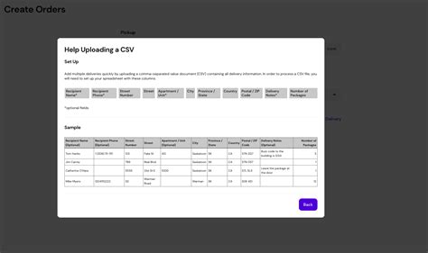 Client Help How To Create An Order CSV Upload