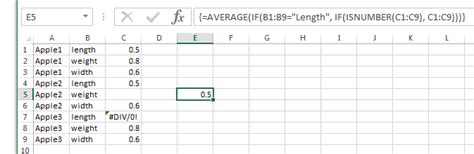 Excel Calculate The Average But Ignore The Error Stack Overflow