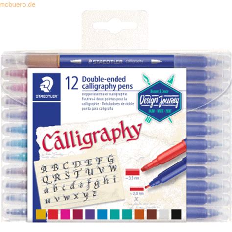 Preisvergleich Für 5 X Staedtler Zweispitzmaler Calligraph Duo Ve 12