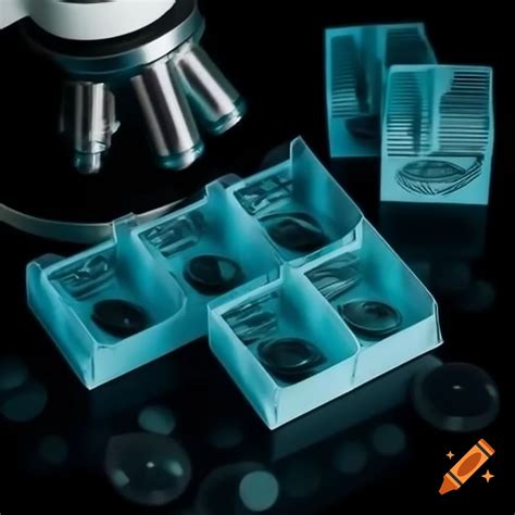 Organoid Growth Kit Packaging And Organoids Viewed Under Microscope On Craiyon