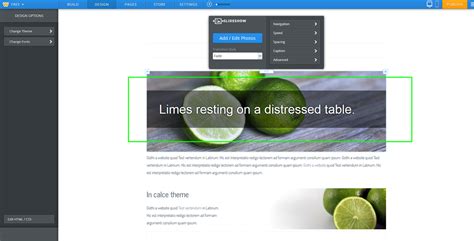 How To Customize The Caption Area Of The Weebly Slideshow Element
