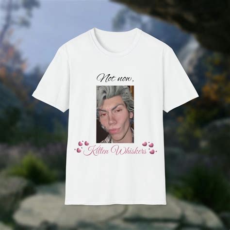 Astarion Not Now Kitten Whiskers Pookie Bear Meme Funny Cybercore Y2k Shirt Tshirt T Inspired