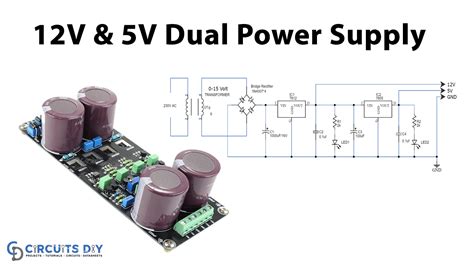 12v And 5v Dual Power Supply Circuit Wiring Flow Line