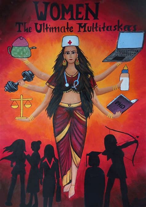 Women Empowerment Poster Drawing