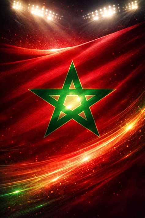 Morocco Flag Football Wallpaper For Phone Can Edition Free 8k