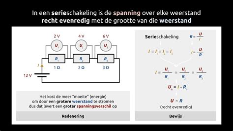 Spanningsverdeling Serieschakeling Youtube
