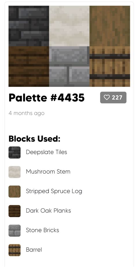 Trendy Block Palettes In 2025 Minecraft Houses Minecraft Room Minecraft Blocks