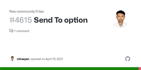 Send To Option · Issue 4615 · Files Communityfiles · Github