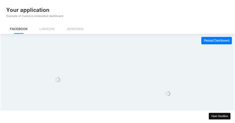 React Cumulio Dashboard Forked Codesandbox