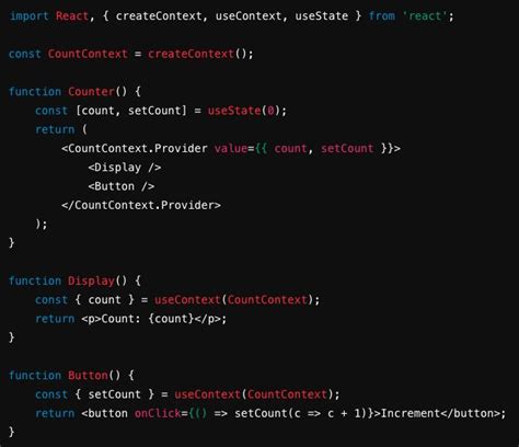 Anthony Luth On Linkedin React Tip 🚀 Use The Context Api For State