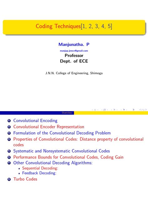 Convolutional Codes Pdf Forward Error Correction Notation