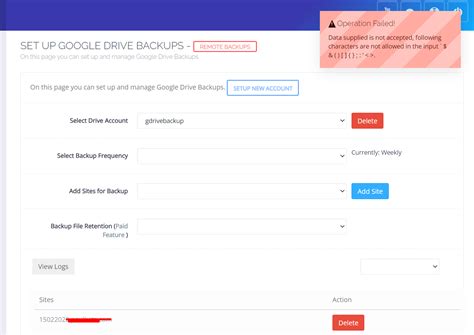 Gdrive Backup · Issue 931 · Usmannasircyberpanel · Github