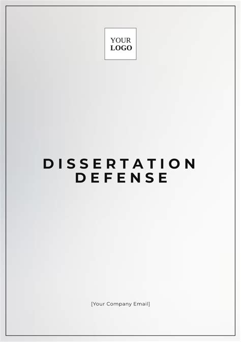Free Dissertation Templates To Edit Online