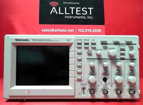 Tds224 Tektronix Digital Oscilloscope 100mhz 4ch 1gsa S Alltest