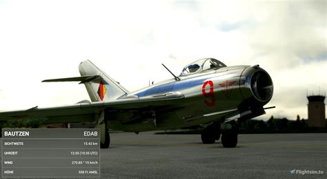 Aerosoar Mig 15 Ddr First Red 9 For Microsoft Flight Simulator Msfs