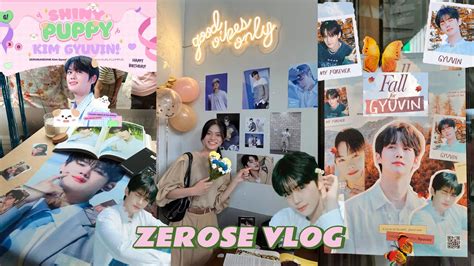 제로즈 브이로그 5 Zb1 김규빈 생카투어 ♥ Kim Gyuvin Birthday Cafe Event🌹 Zerose Vlog Youtube