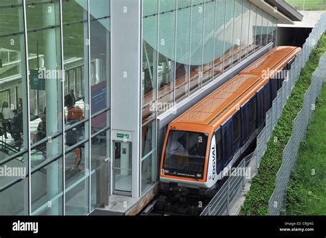 Cdgval Train Roissy Charles De Gaulle Airport Terminal 2 Paris France