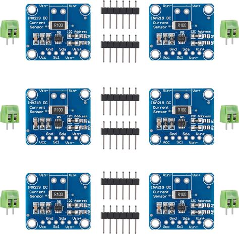 Jp Aceirmc 6個 Ina219 I2c 双方向dc電流電源センサー ブレークアウトモジュール Arduino Raspberry Piと互換性あり6個