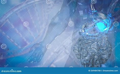 The Viscera In Clear Body For Medical Or Sci Concept 3d Rendering