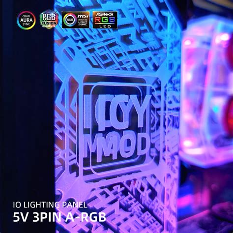 Diy 마더 보드 Io 장식 커버 Rgb 조명 패널 섀시 모드 Argb Mobo Io 메인 보드 커버 맞춤형 Aura Sync Pc 케이스 잡다구리 지식창고
