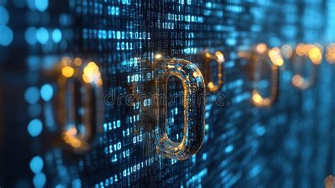 Digital Chain Link Security Stock Illustration Illustration Of