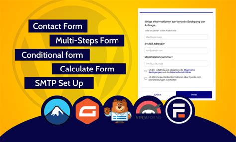 Create Or Fix Wpform Contact Form Gravity Form Ninja Form Multi Step