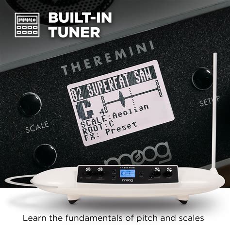 MOOG Theremini Theremin With Pitch Correction CV Out Built In Tuner And Speaker Animoog
