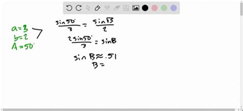 SOLVED Two Sides And An Angle Are Given Determine Whether The Given Information Results In One