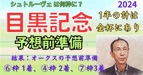 【目黒記念】（シュトルーヴェ は何枠に？）予想前準備データ（オークスは⑥枠 1着、④枠 2着、⑦枠3着でした！）「目黒記念 2024 予想前