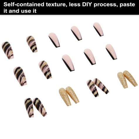 Buy Qiqingge Green French Tip Press On Nails Long Coffin Fake Green French Tip Press On Nails