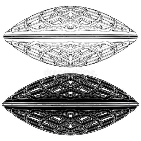 Abstract Construction Structure Vector Illustration Isolated On White Background Stock Vector