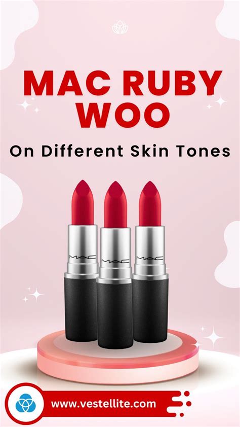 How Mac Ruby Woo Lipstick Looks Like On Different Skin Tones Mac Ruby Woo Ruby Woo Lipstick