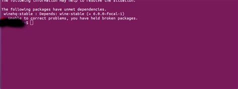 i am trying to install wine on ubuntu 20 04 lts but i keep running into