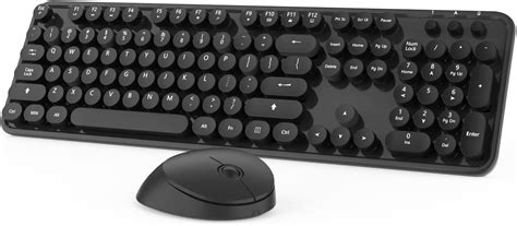 Wireless Keyboard And Mouse Kootop Cute Black Keyboard And Mouse 2 4g Wireless