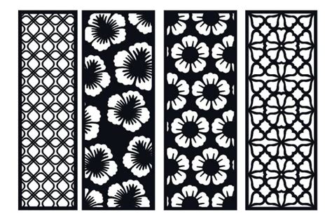Cnc Plasma 4 Flower Curl Jali Svg Dxf Design Makerbhawan