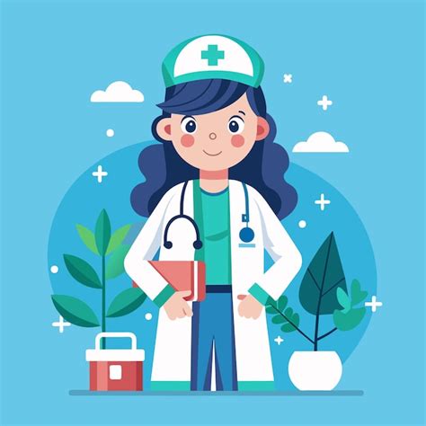 Medical Coder Vector Character Illustration In Flat Style Premium Ai