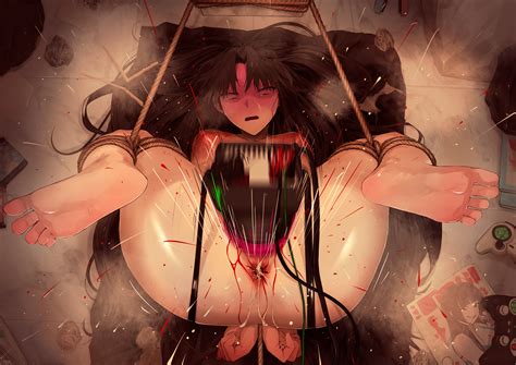 Rule 34 Ass In Air Black Haired Female Black Hair Bleeding From Anus