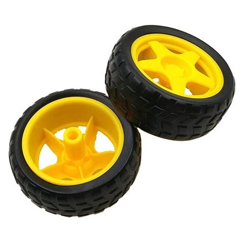 Sijiali Smart Robot Tracker Car Rubber Chassis Wheel For Arduino Replacement Accessories